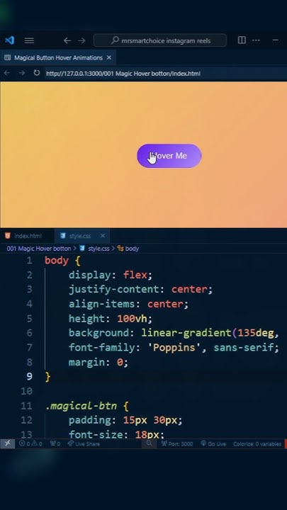 Dynamic Button Hover Effect Coding Htmlcss Learnhtml5andcss3 Youtube 6737