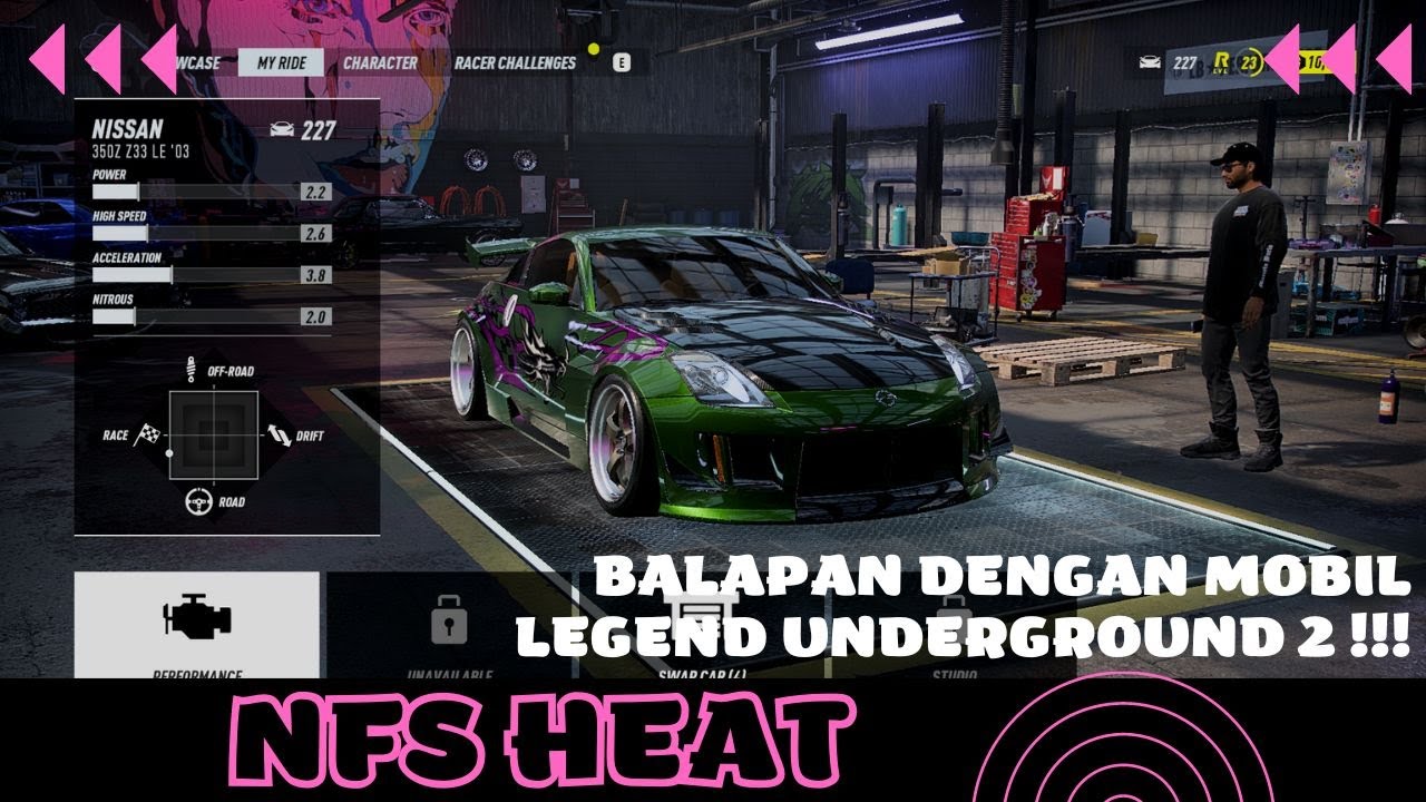 [ NEED FOR SPEED HEAT ] BALAPAN DENGAN MOBIL LEGEND DARI UNDERGROUND 2 ...