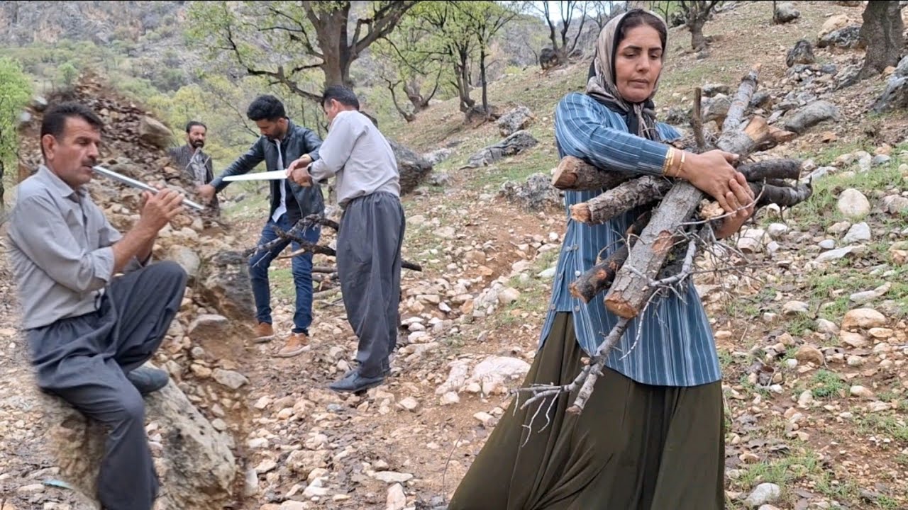 Spending time in the lap of beautiful nature: playing instruments and ...