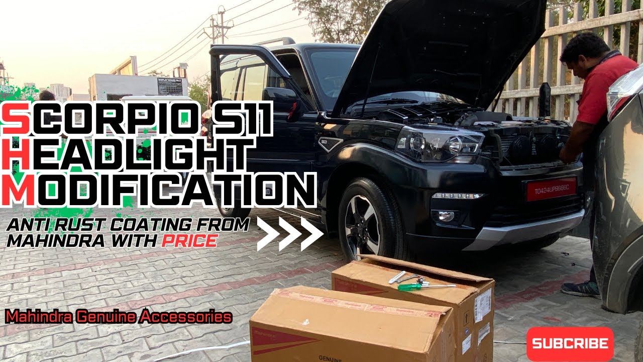 SCORPIO CLASSIC S TO S11 HEADLIGHT MODIFICATION FROM MAHINDRA | ANTI ...