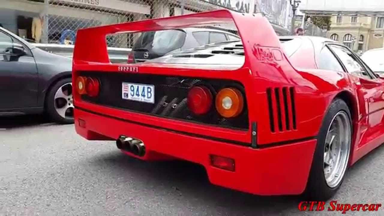 Ferrari F40 LOUD Sound and ACCELERATIONs . Top Marques Monaco [Gtb ...