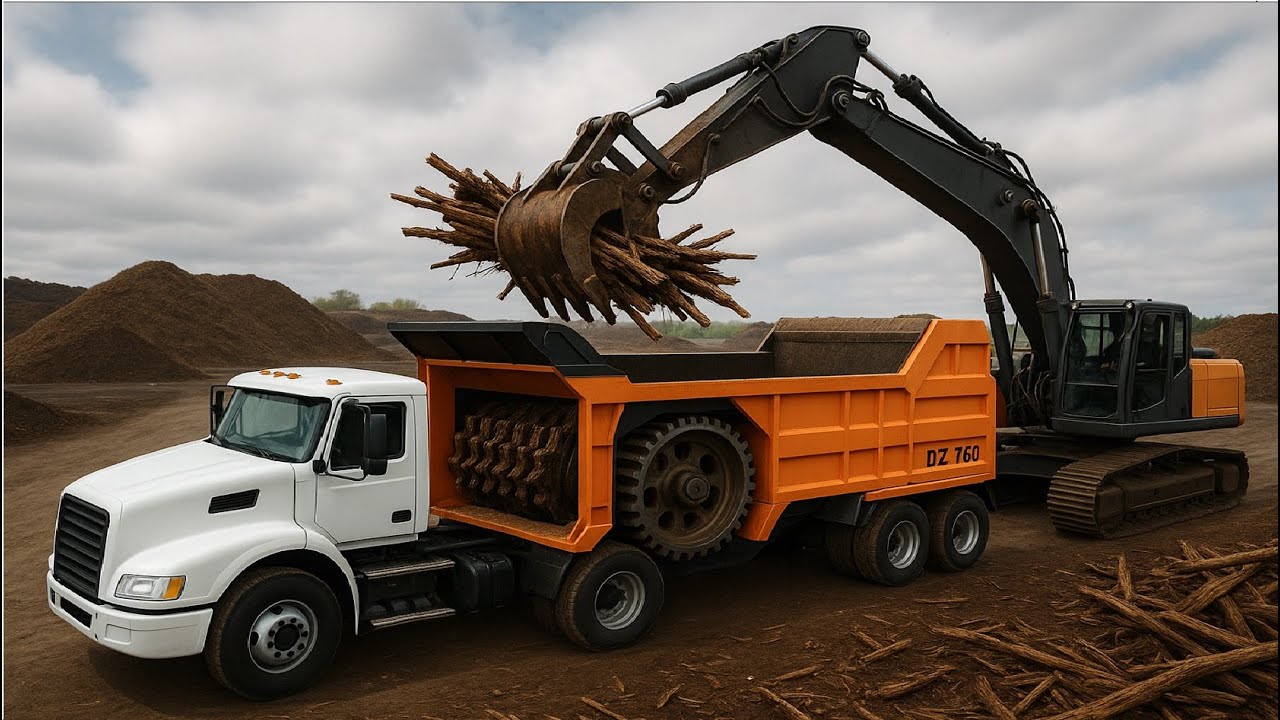 Powerful Wood Chipper - Amazing Tree Chipping Technology - YouTube