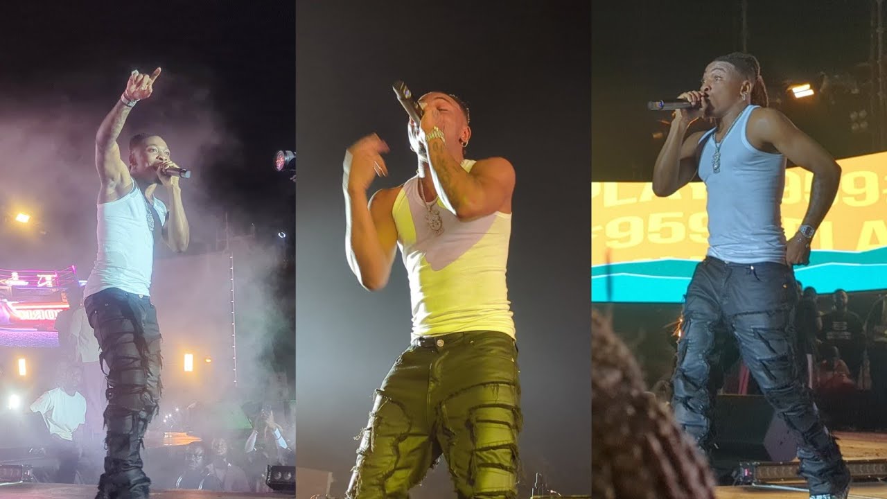 Mayorkun Energetic Performance on Stage with Massive Legon Girls ...