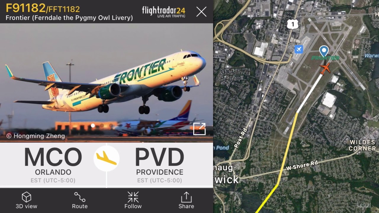 Frontier (Ferndale the Pygmy Owl Livery) Airbus A321-211 arriving at ...