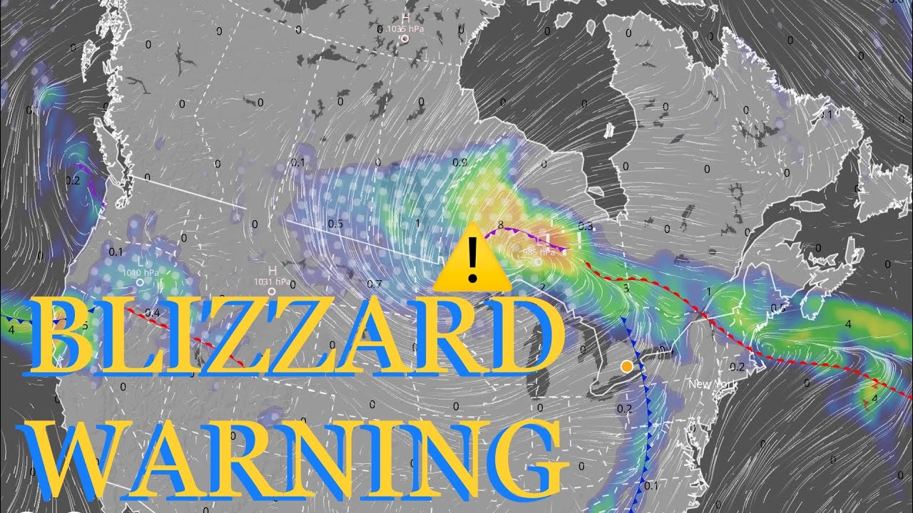 BLIZZARD WARNING! ⚠️ STRONGEST In DECADES / Saskatchewan, Manitoba and ...