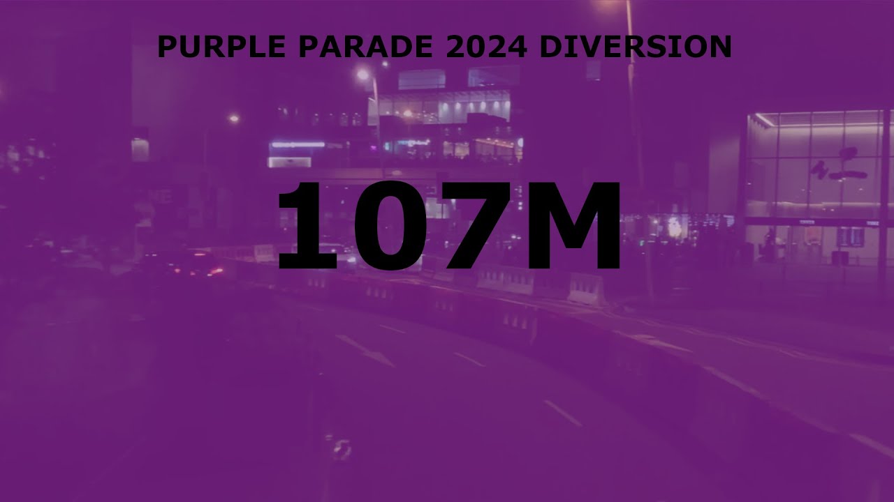 [Purple Parade Bus Diversion 2024 Singapore] Bus 107M - YouTube
