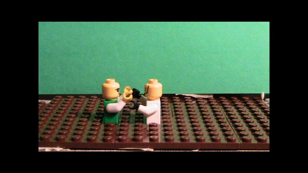 Lego stop motion greenscreen and mouth movement tests - YouTube