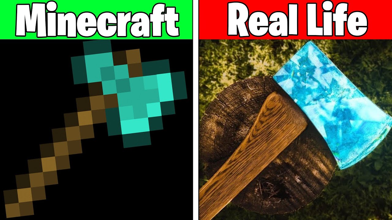 Realistic Minecraft | Real Life vs Minecraft | Realistic Slime, Water ...