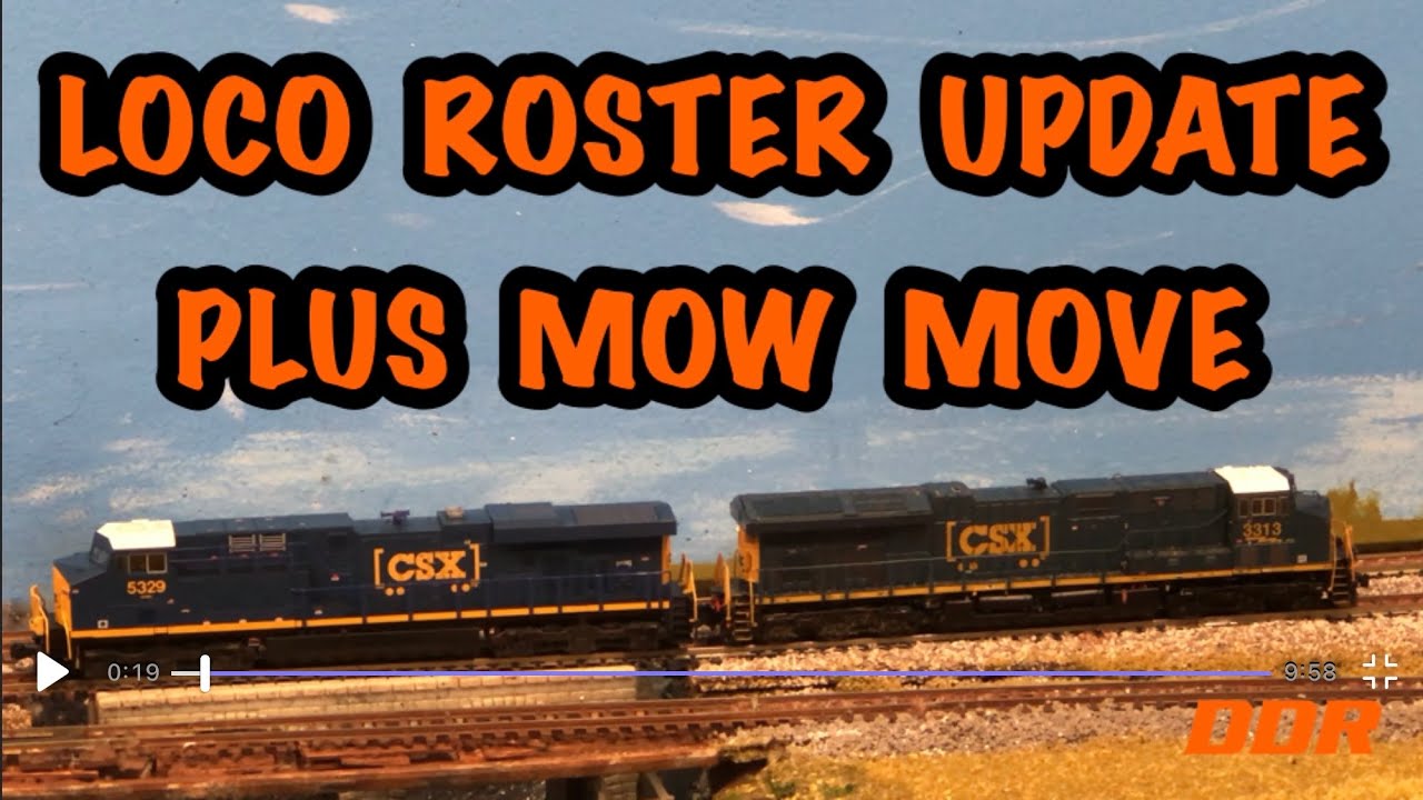#641- Loco Roster Update Plus MOW Move - YouTube
