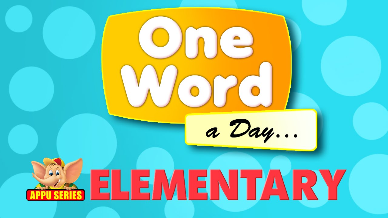One Word A Day - Elementary (HD) - YouTube