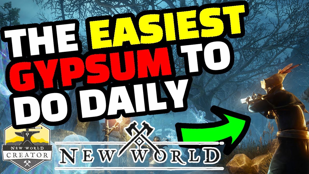 How to be EFFICIENT with Gypsum Farming in New World Guide - YouTube