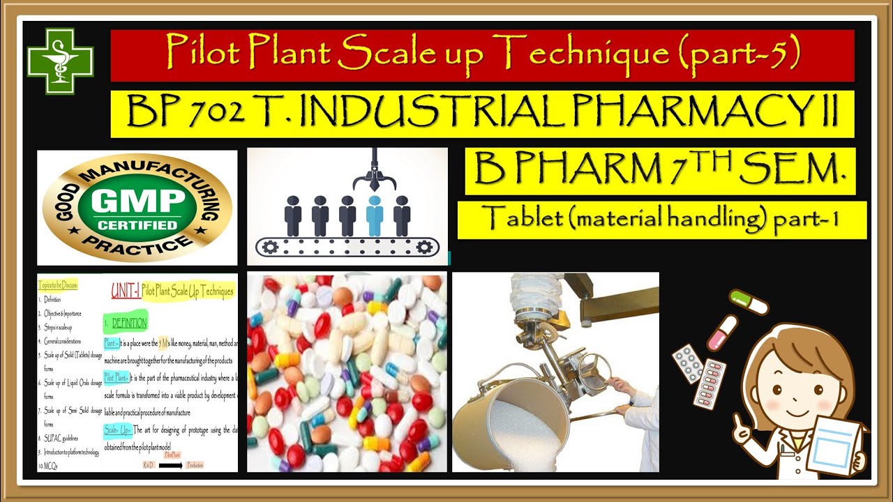 Pilot Plant Scale up Technique Part-5, Scale up of solid dosage form ...