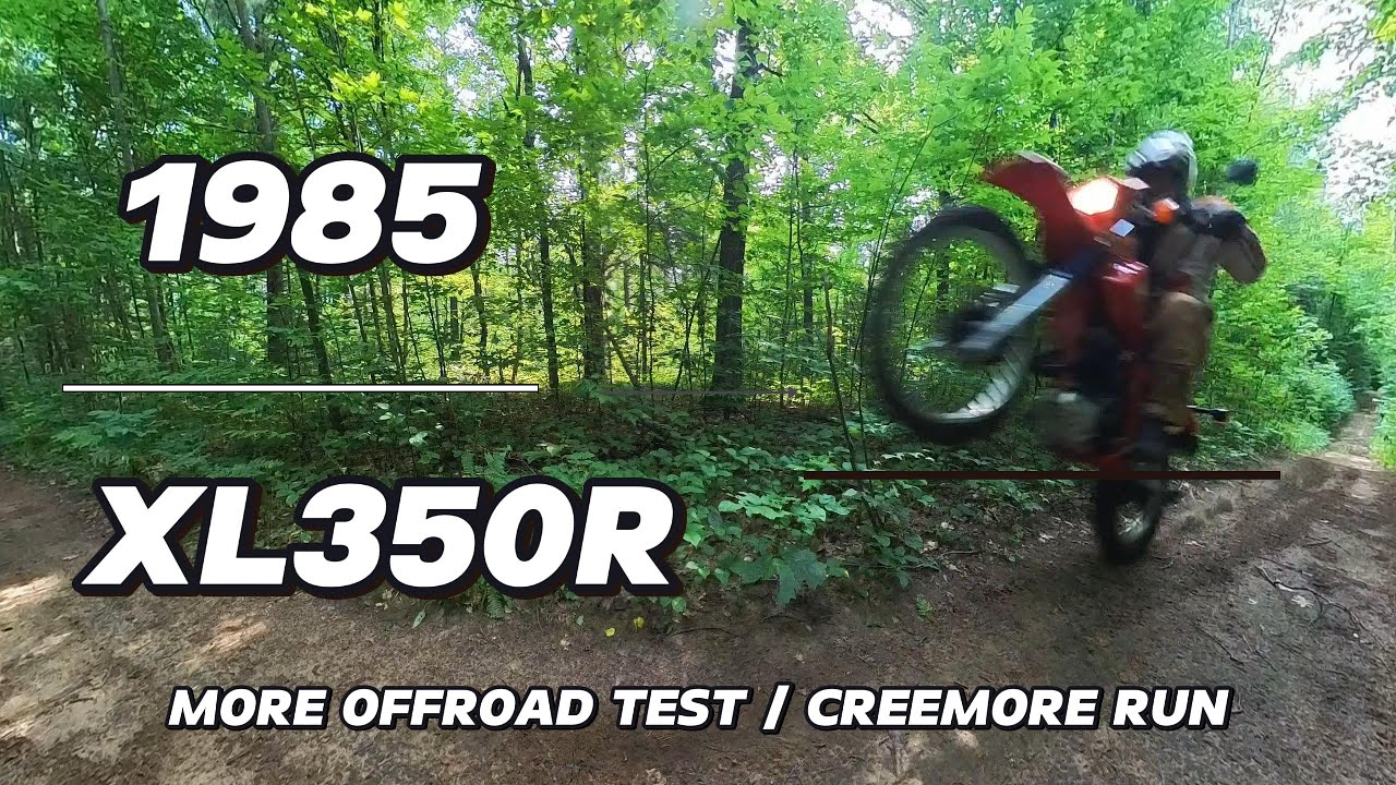 1985 HONDA XL350R Ride to Creemore offroad - YouTube
