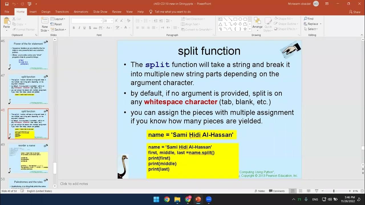 CS-110 lecture 12 (Chapter 3 Part 4) 28/11/2022 - YouTube