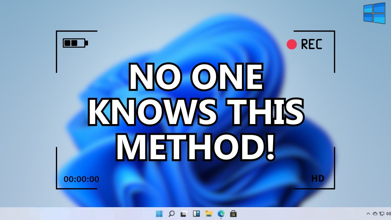 Secret Windows Feature to Screen Record ANYTHING! - YouTube