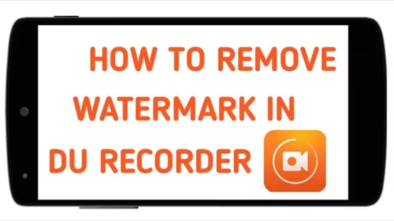 How to remove du screen recoder watermark with one second - YouTube