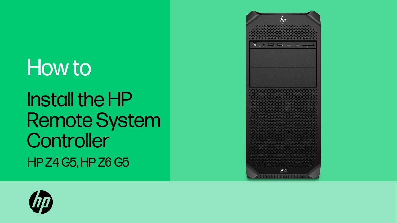 How to install the HP Remote System Controller on the HP Z4 G5 or HP Z6 ...