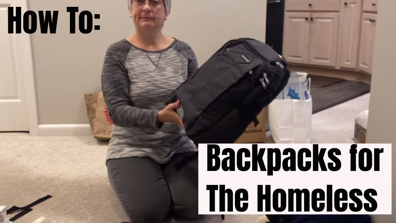 How to Making backpack for the homeless - YouTube
