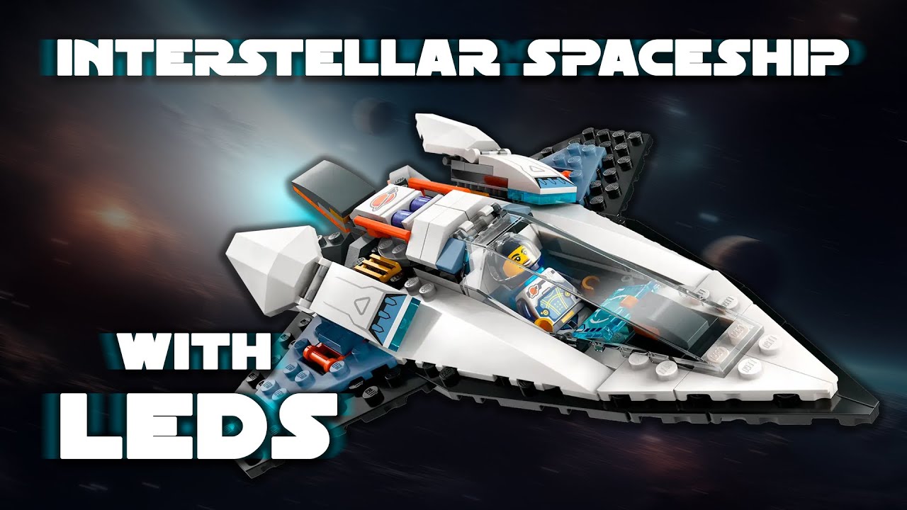 LEGO City Interstellar Spaceship Build & LED Mod | Set 60430 Review ...