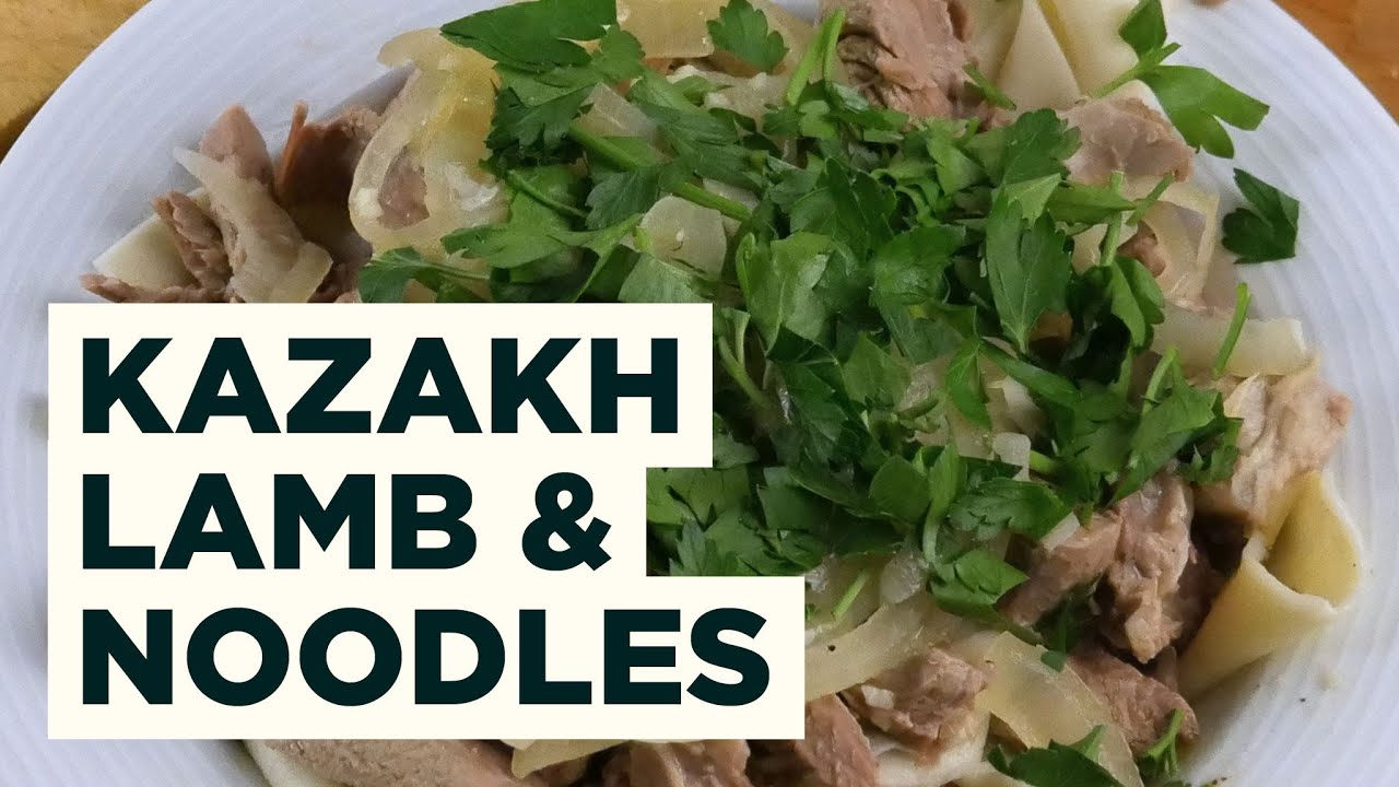 Lamb and Noodles Recipe from Kazakhstan - Beshbarmak - YouTube