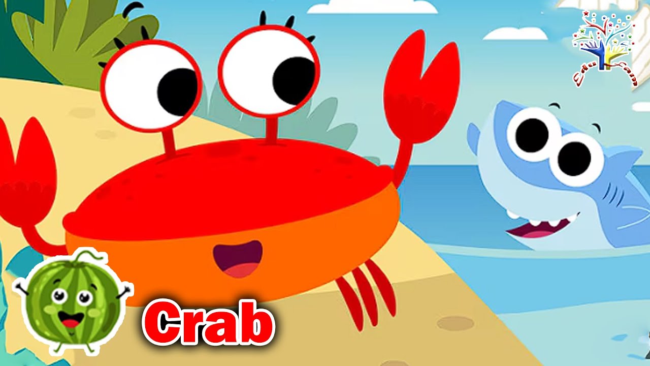 The Animal Sounds Song || Crab || Kids Nursery Rhymes | Best Learning ...