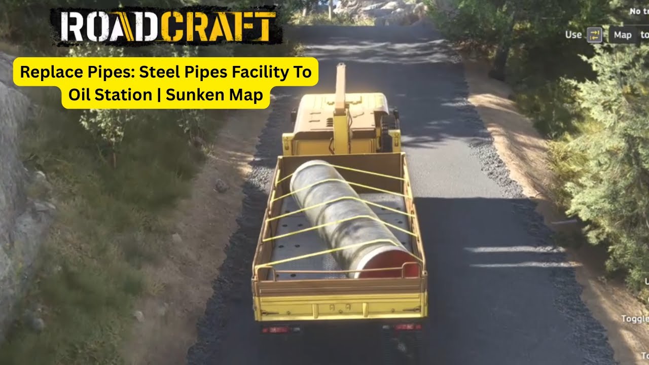 RoadCraft - Replace Pipes: Steel Pipes Facility To Oil Station | Sunken ...