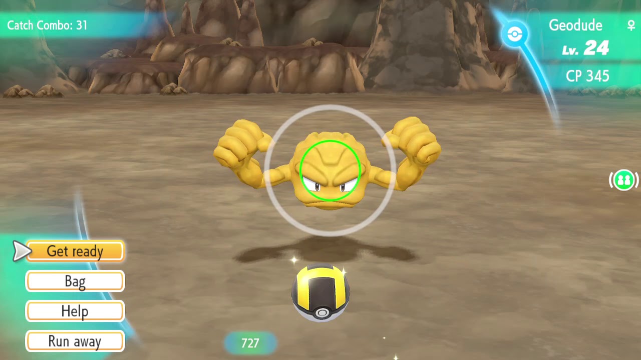 Pokemon Let's Go : Shiny Geodude - YouTube