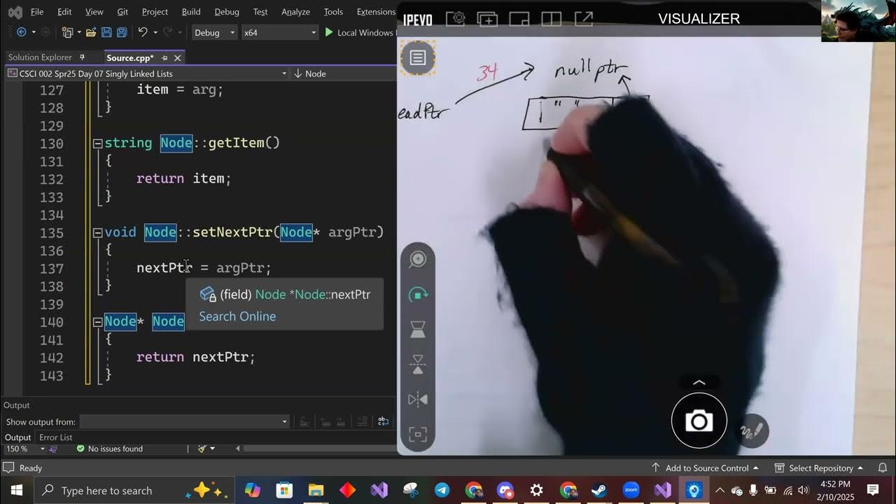 CSCI 002 Spring 2025 Lecture Day 07 Singly Linked Lists - YouTube