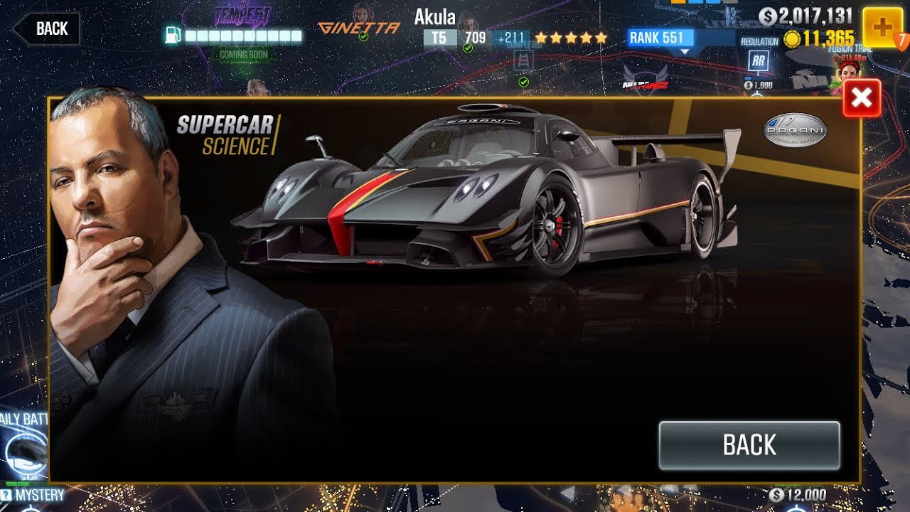 CSR Racing 2 | Pagani SuperCar Science Info - YouTube