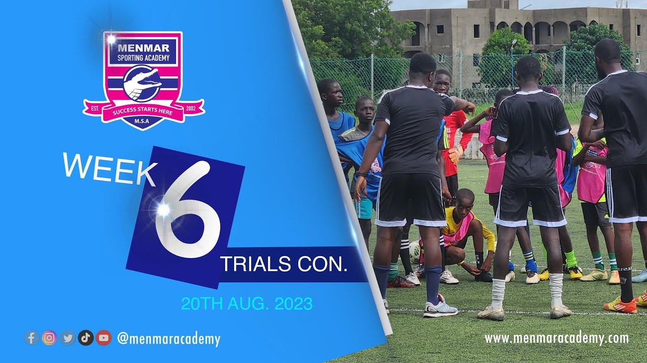 ⚽️WEEK ️6 TRIAL TRAINING SESSION ⭕️20th Aug. 2023 - YouTube