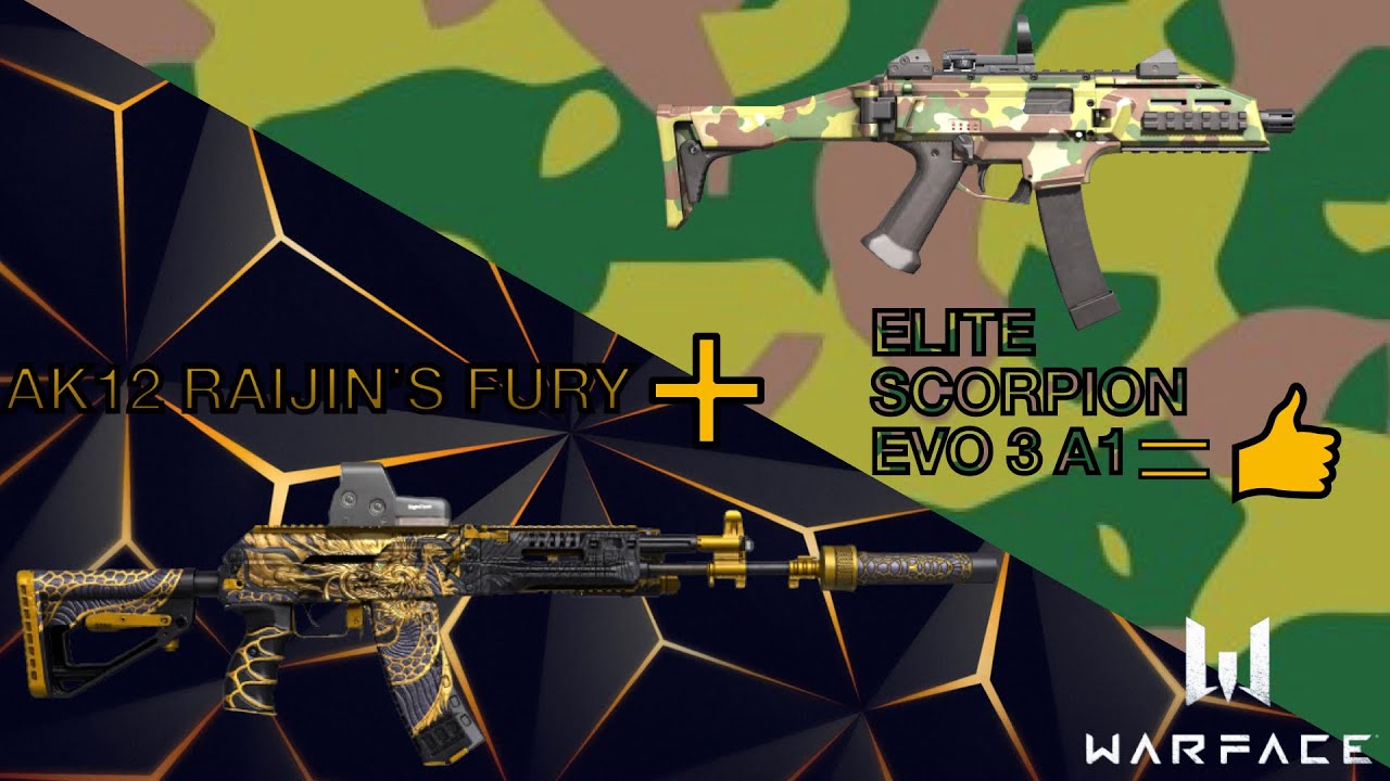 Warface Global Operations : AK12 RAIJIN’S FURY + ELITE SCORPION EVO 3 ...