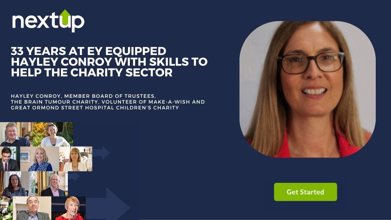 33 years at EY equipped Hayley Conroy with skills to help the charity ...