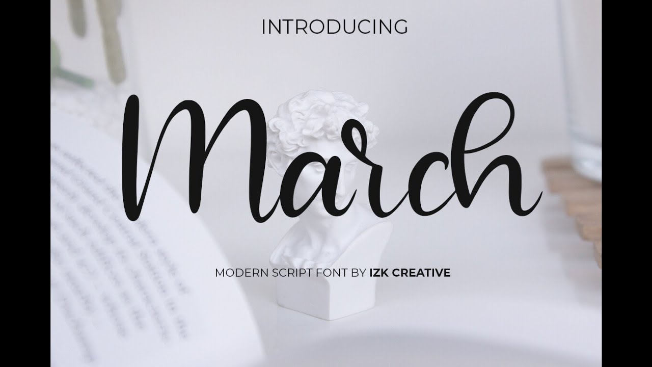 March Modern Script Font - YouTube