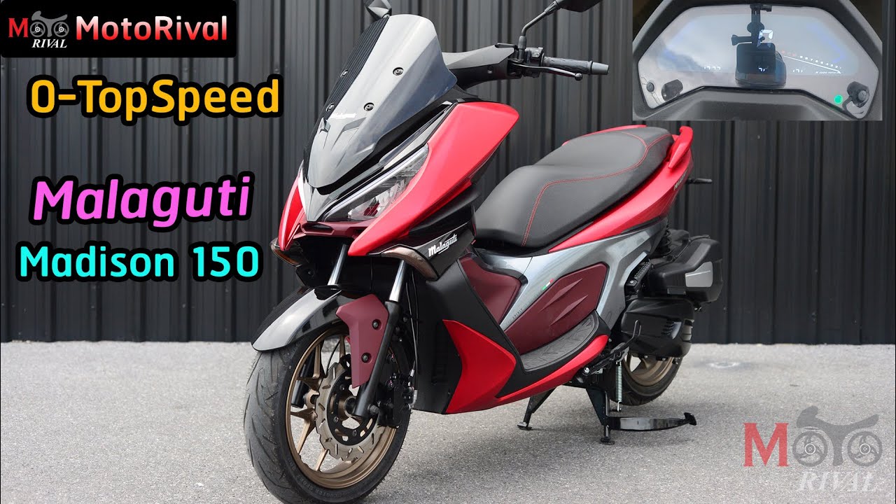 Top Speed 2022 Malaguti Madison 150 & Accerelation Test by MotoRival ...