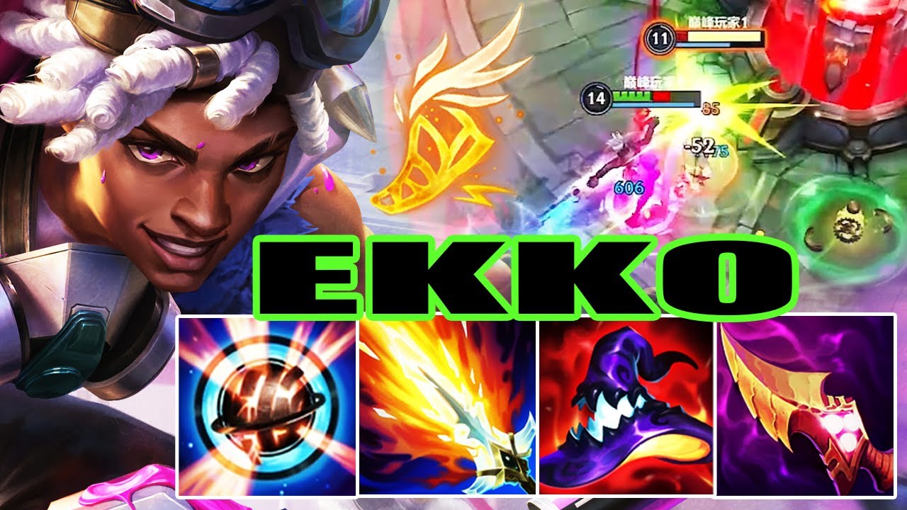 WILD RIFT EKKO JUNGLE GAMEPLAY - NEW FLEET FOOTWORK EKKO BUILD RUNES ...