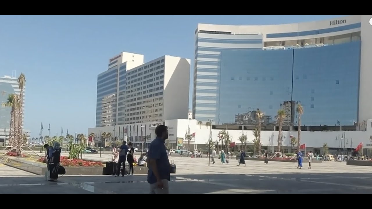 Tangier Morocco Train Station Walking Around - YouTube