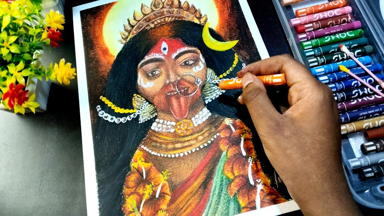 Maa Tara Drawing, Kali Mata Drawing, Diwali Drawing, Final Part 😍 - YouTube