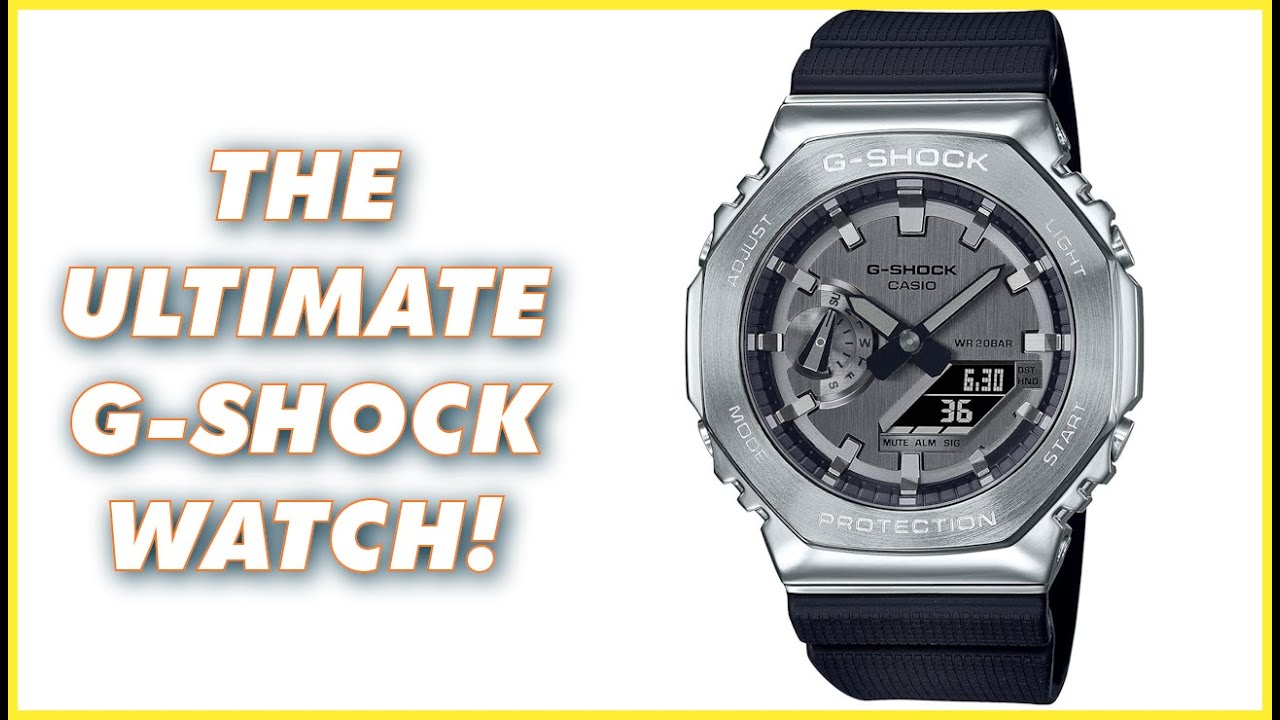 G-Shock Watch GM2100-1A Review: Metal-Covered Octagon Black Resin ...