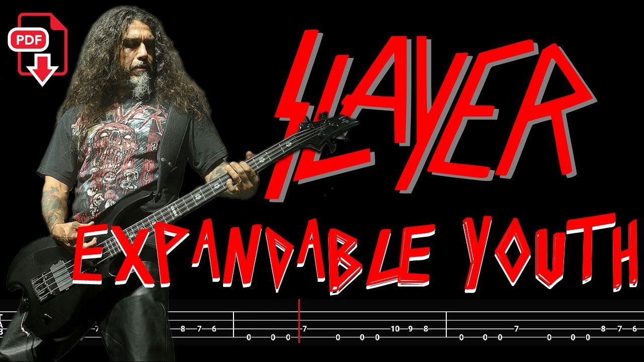 Slayer - Expendable Youth (🔴Bass Tabs | Notation) @ChamisBass # ...