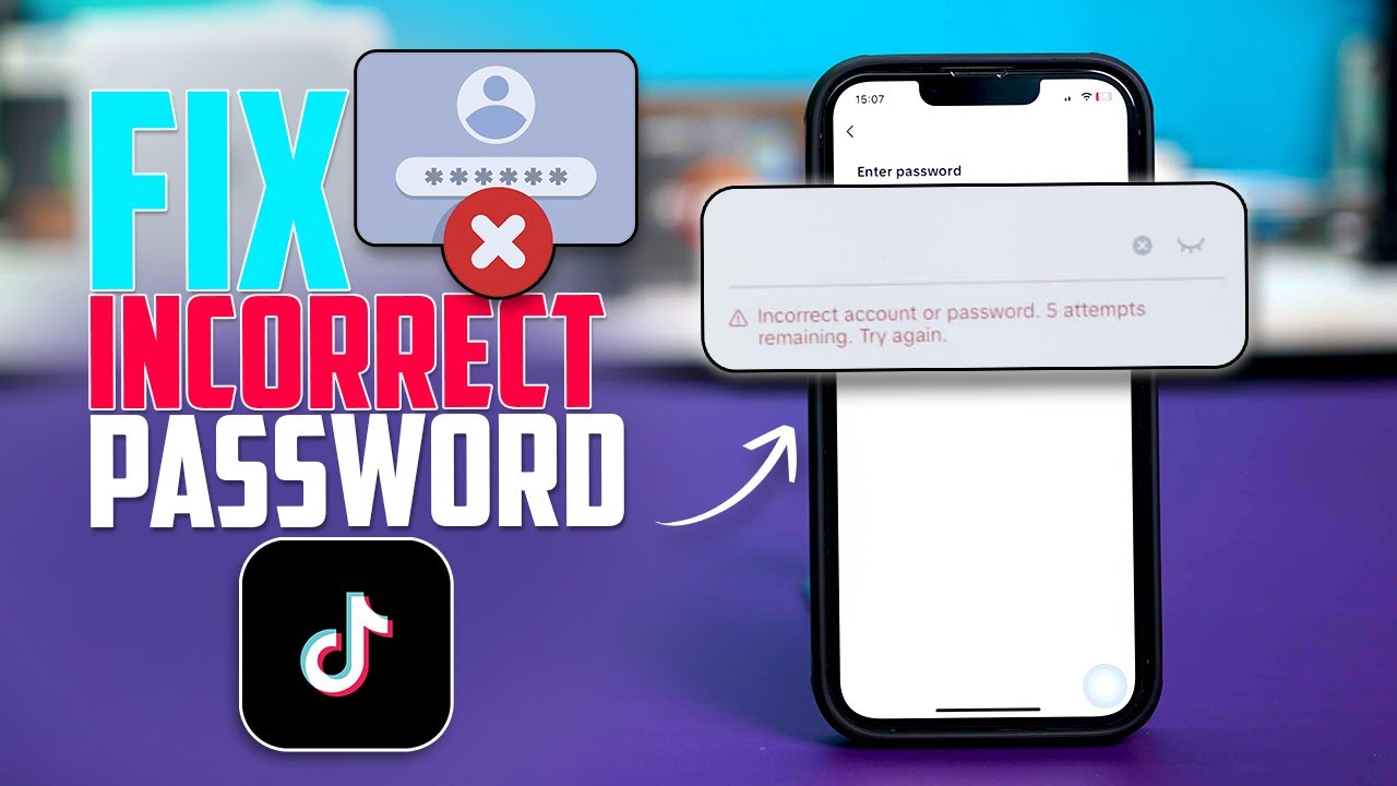 How To Fix "Incorrect Account Or Password" in TikTok on iPhone | Can't Log In to TikTok - YouTube