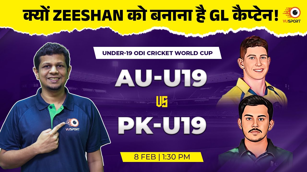 AU U19 vs PK U19 Dream11 Team Prediction | Australia U19 vs Pakistan U19 Today Match Prediction ...