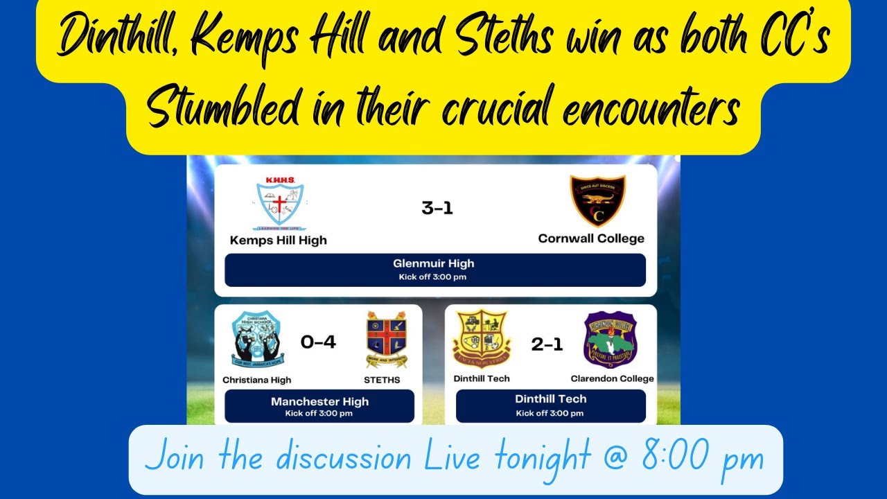 Dinthill, Kemps Hill and Steths win as both CC’s Stumbled in their ...