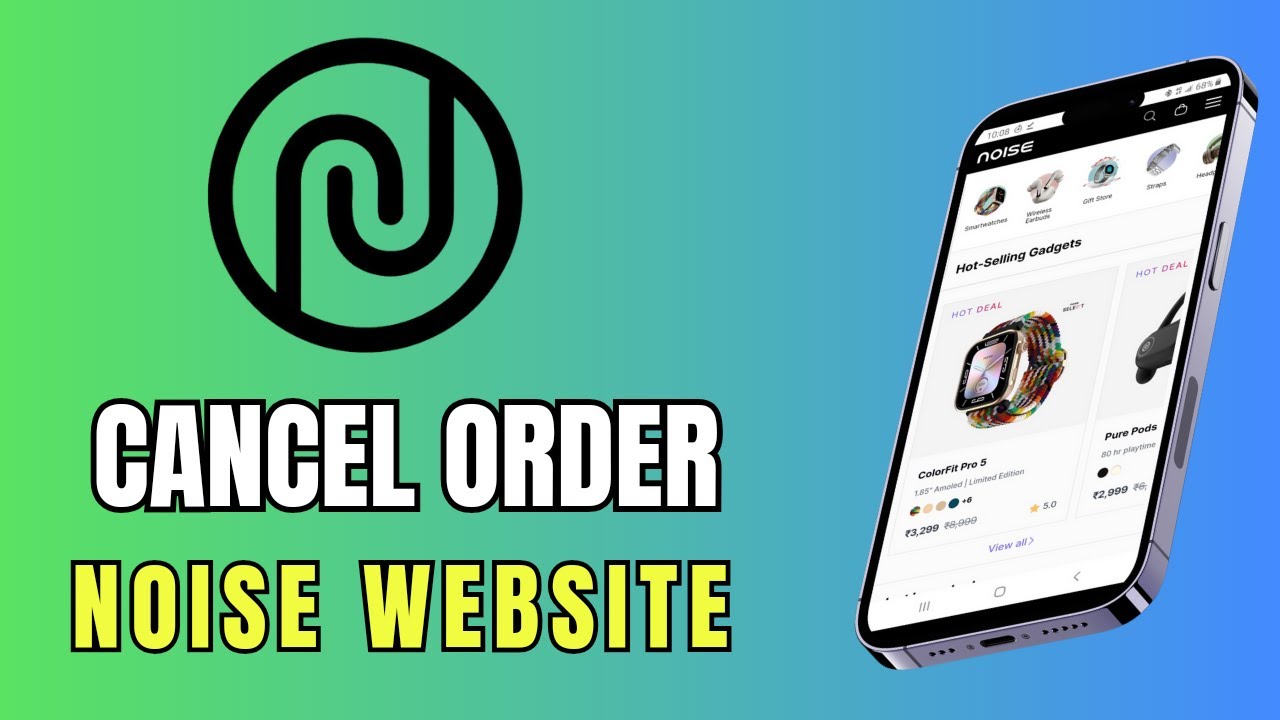 How to easily Cancel Order on Noise Website (2024) Easy Guide - YouTube