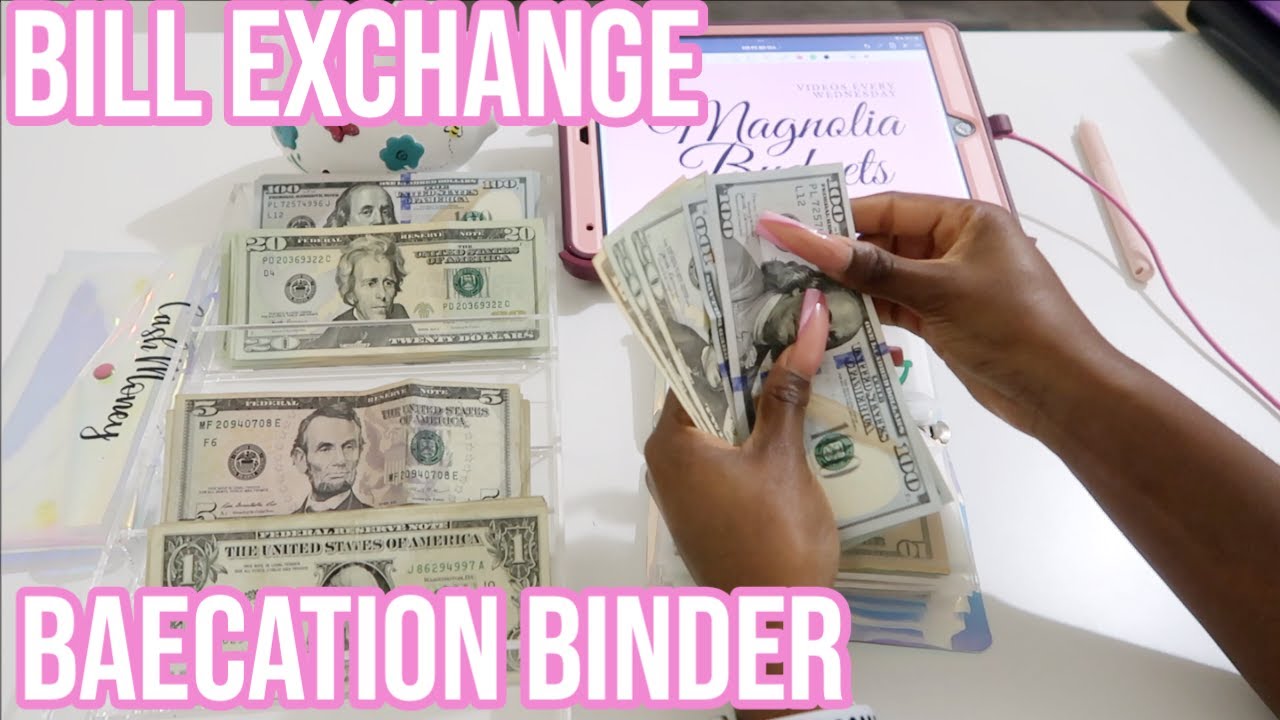 CASH ENVELOPE UNSTUFFING | BILL EXCHANGE | BILL SWAP | VACATION BINDER ...