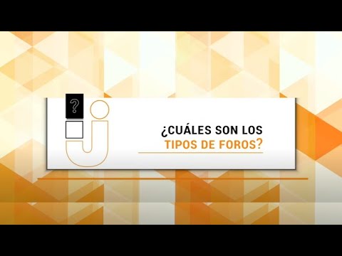 ¿Cuáles son los tipos de foros? - YouTube