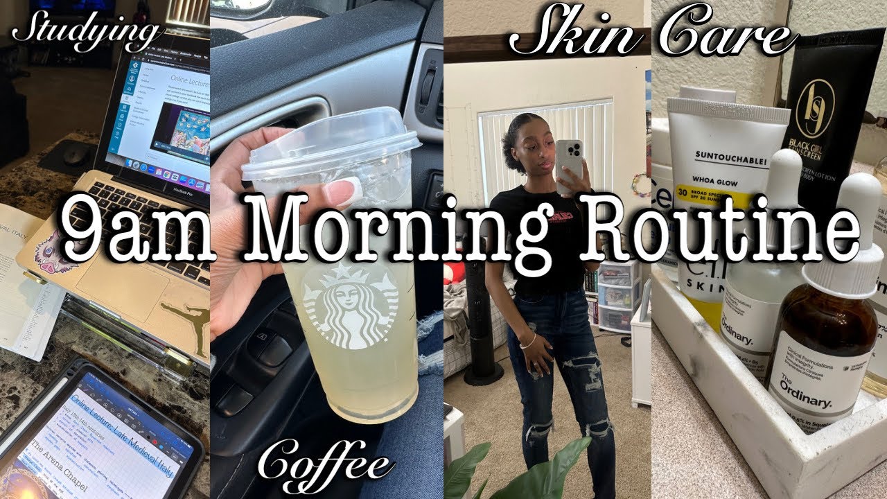 9am Realistic Morning Routine - YouTube