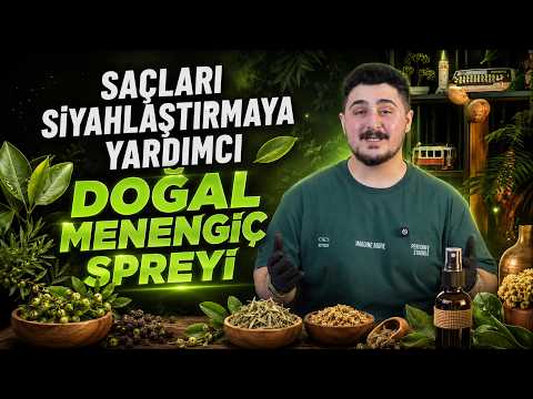 Beyaz Saçları Koyulaştırmak İçin Kullanılan Doğal Menengiç Spreyi!