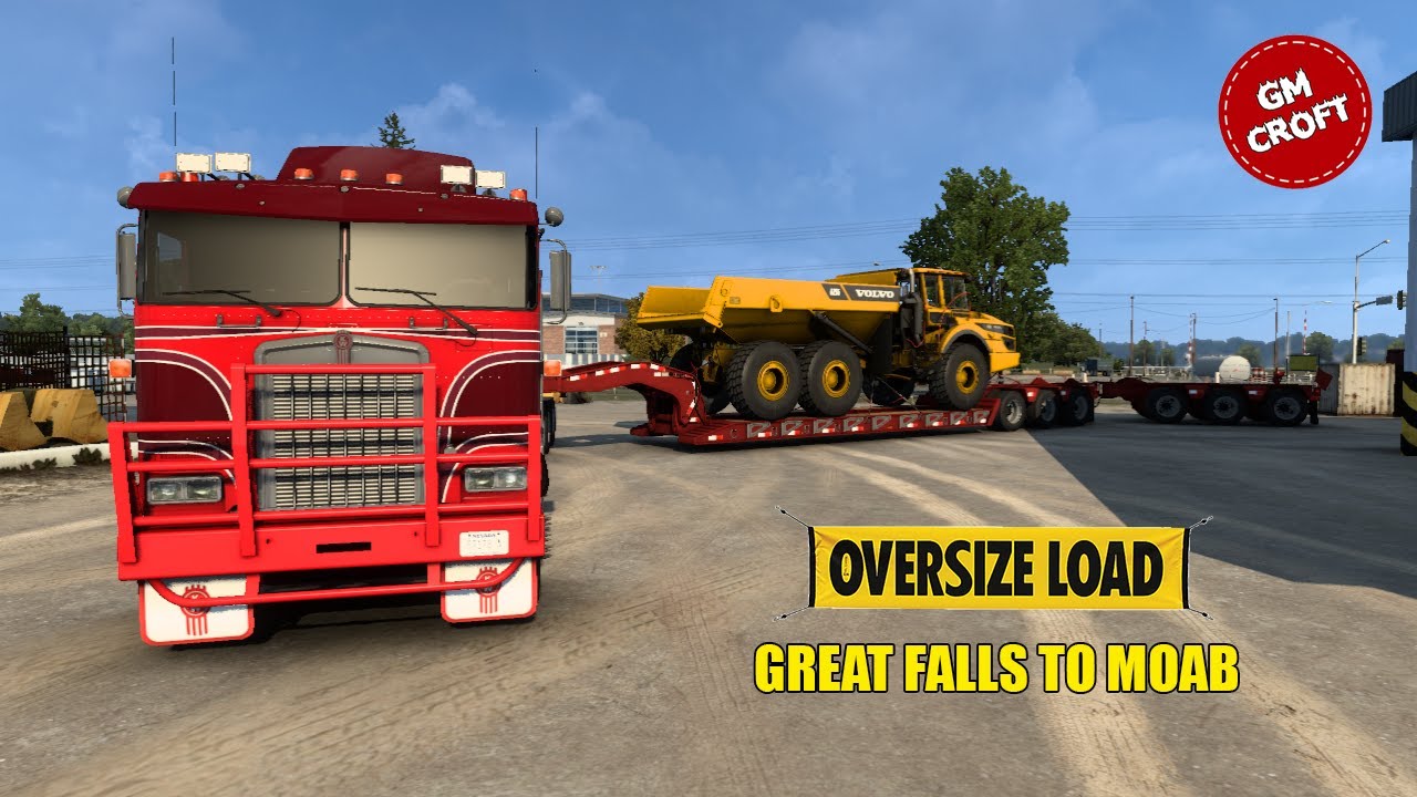 💪 Oversize Load Kenworth K100E Montana DLC American Truck Simulator ...