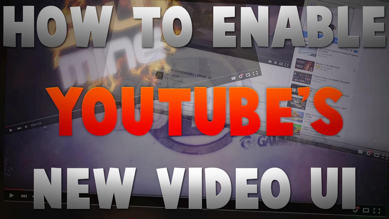 How to Enable YouTube's new Transparent Video Player UI! - YouTube