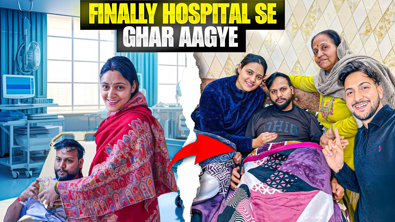 Finally Amit Bhai Ko Hospital Se Ghar Le Aaye😍 | Vinay Thakur Vlogs - YouTube
